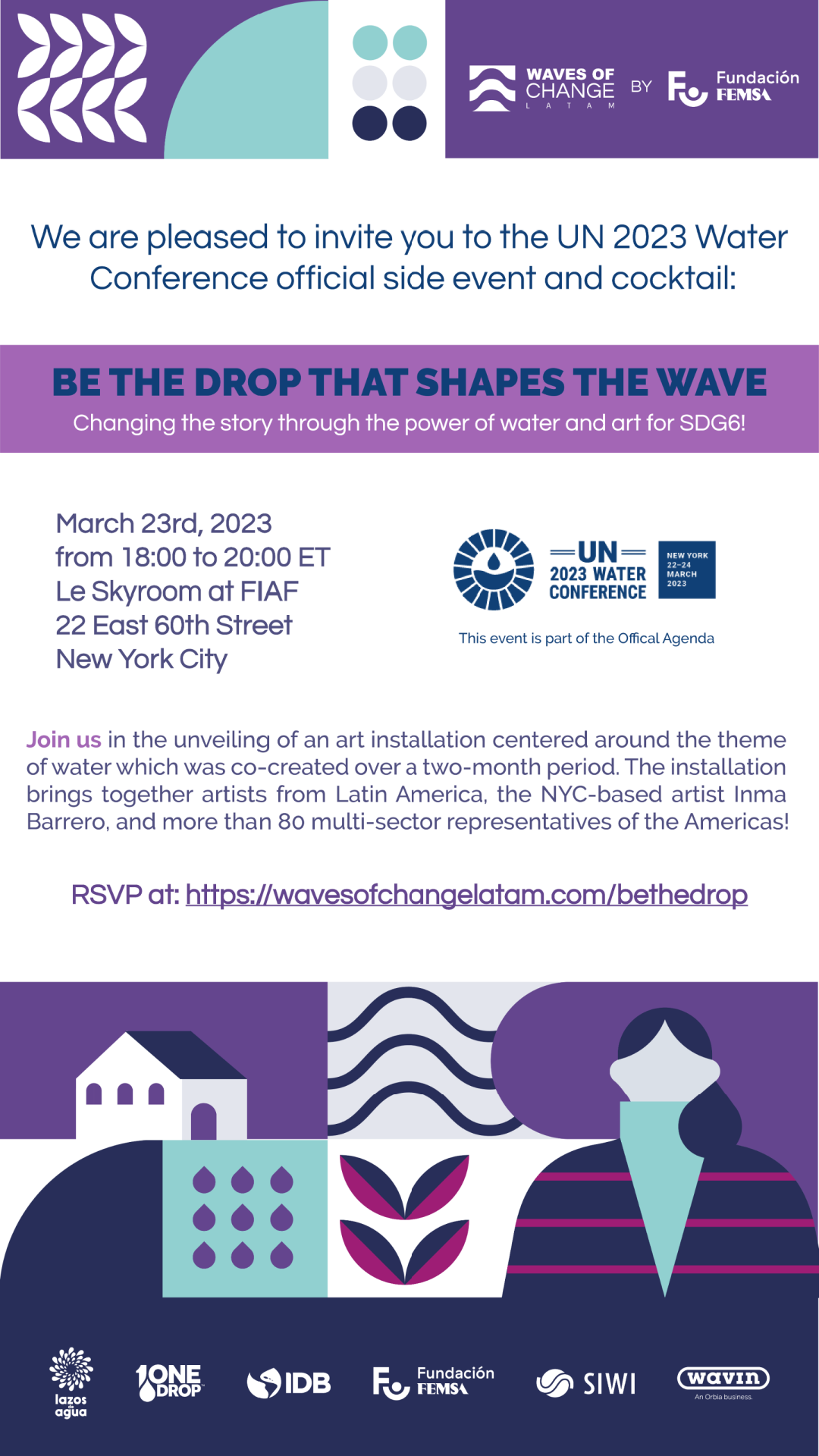 One Drop Foundation at the UN 2023 Water Conference | One Drop