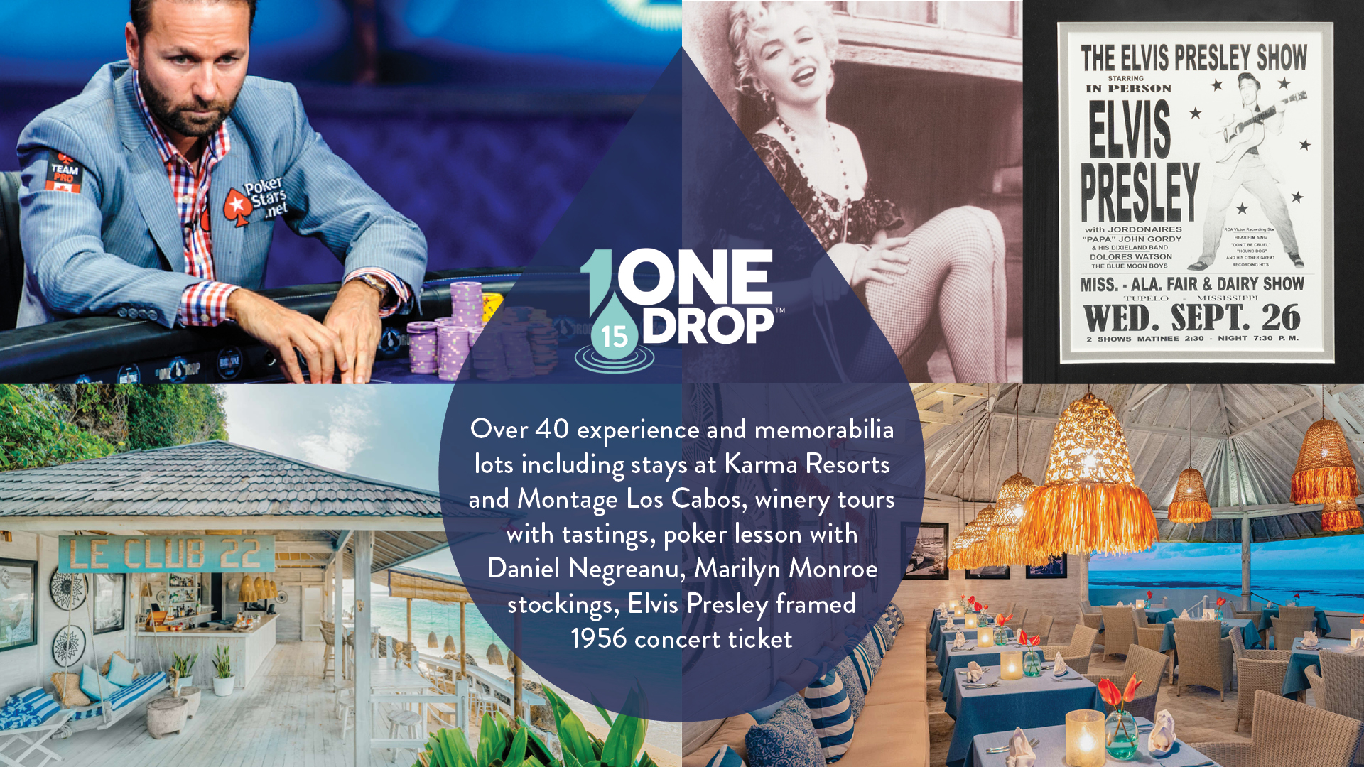 15th Anniversary Auctions | One Drop Foundation