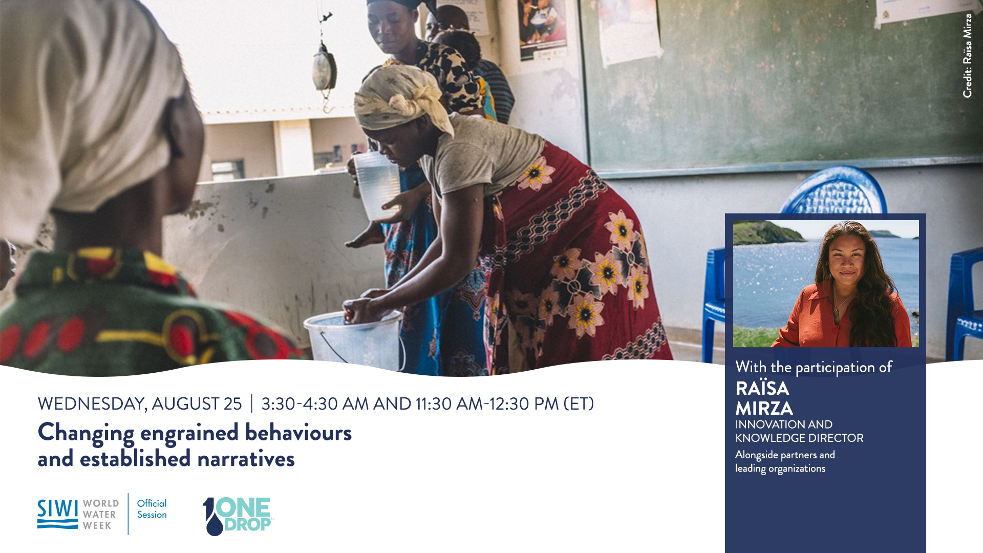 The One Drop Foundation at World Water Week 2021