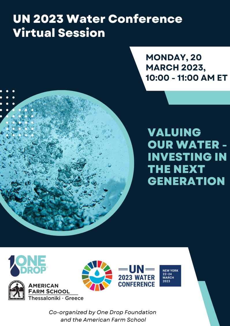 One Drop Foundation at the UN 2023 Water Conference | One Drop